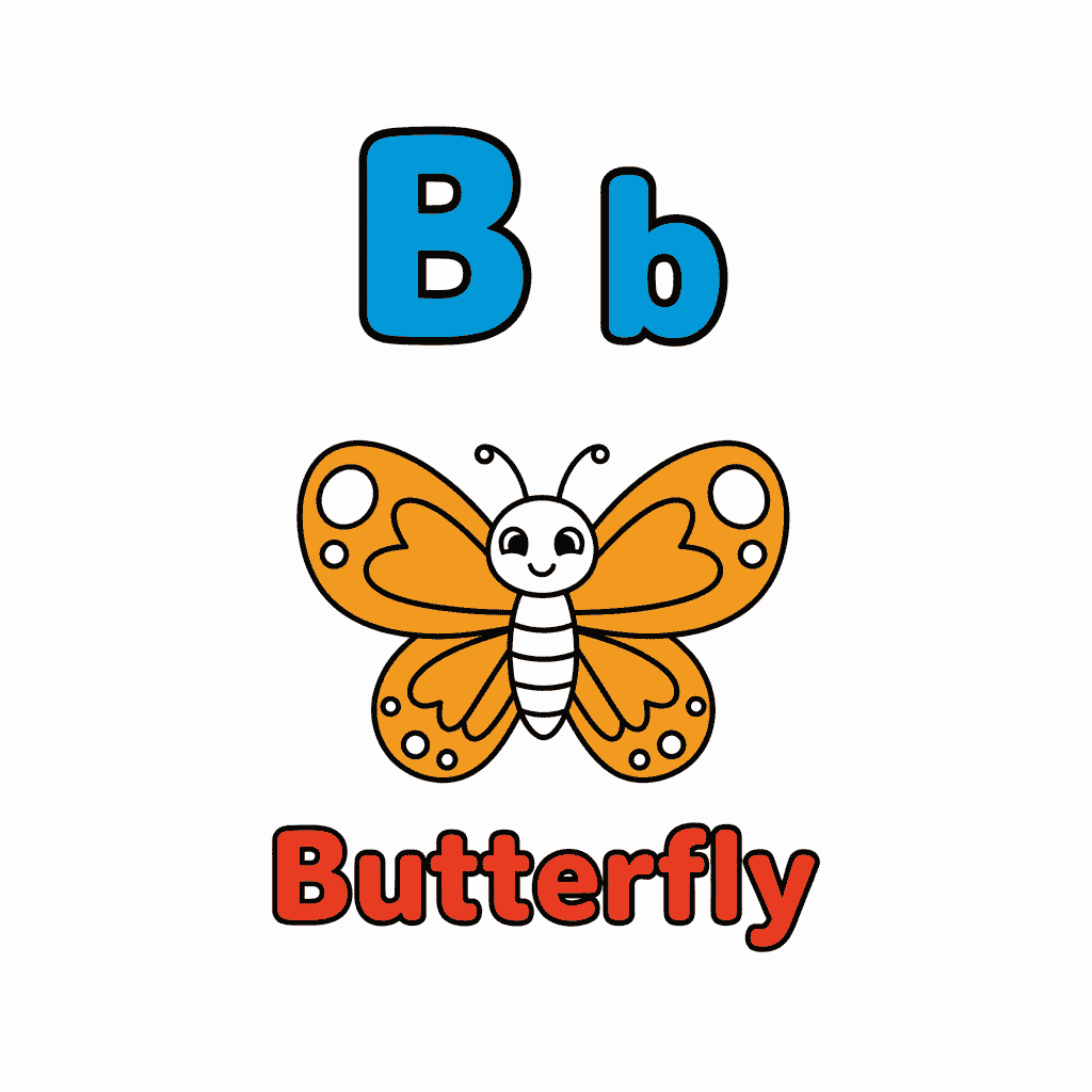 Letter B Coloring Pages for Kids | Free Printable Alphabet B Coloring ...